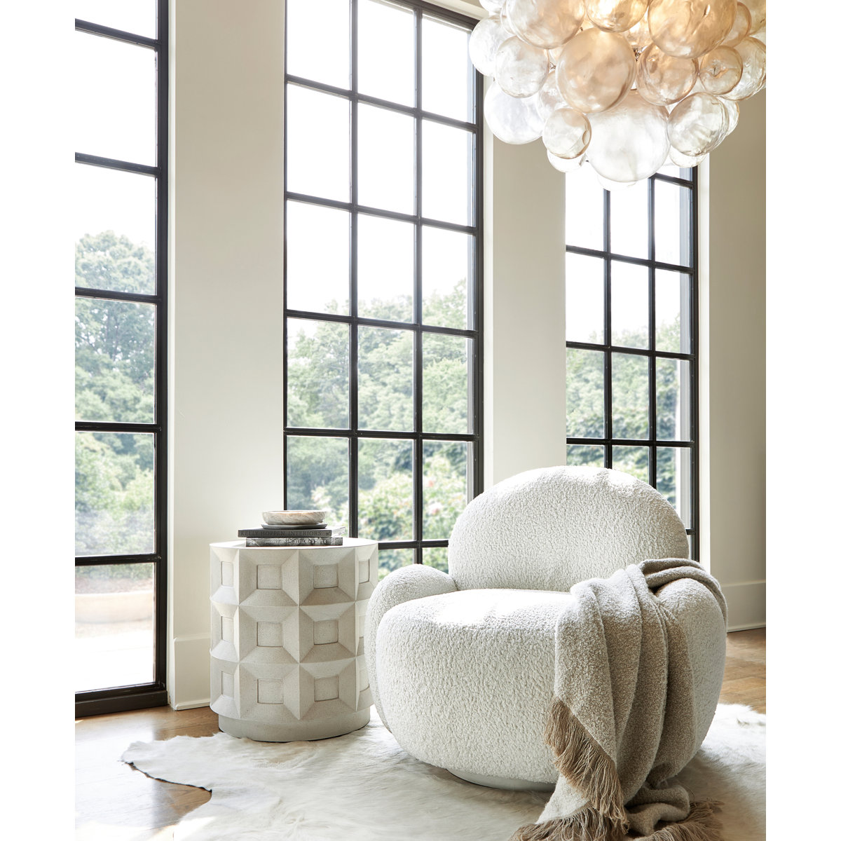 Bernhardt Prado Concrete Block End Table | Perigold